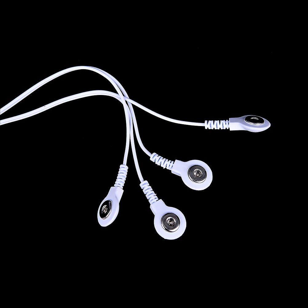 2.5mm 4 Button 2 In 1 Electrode Lead Wires Connecting Cables For ...