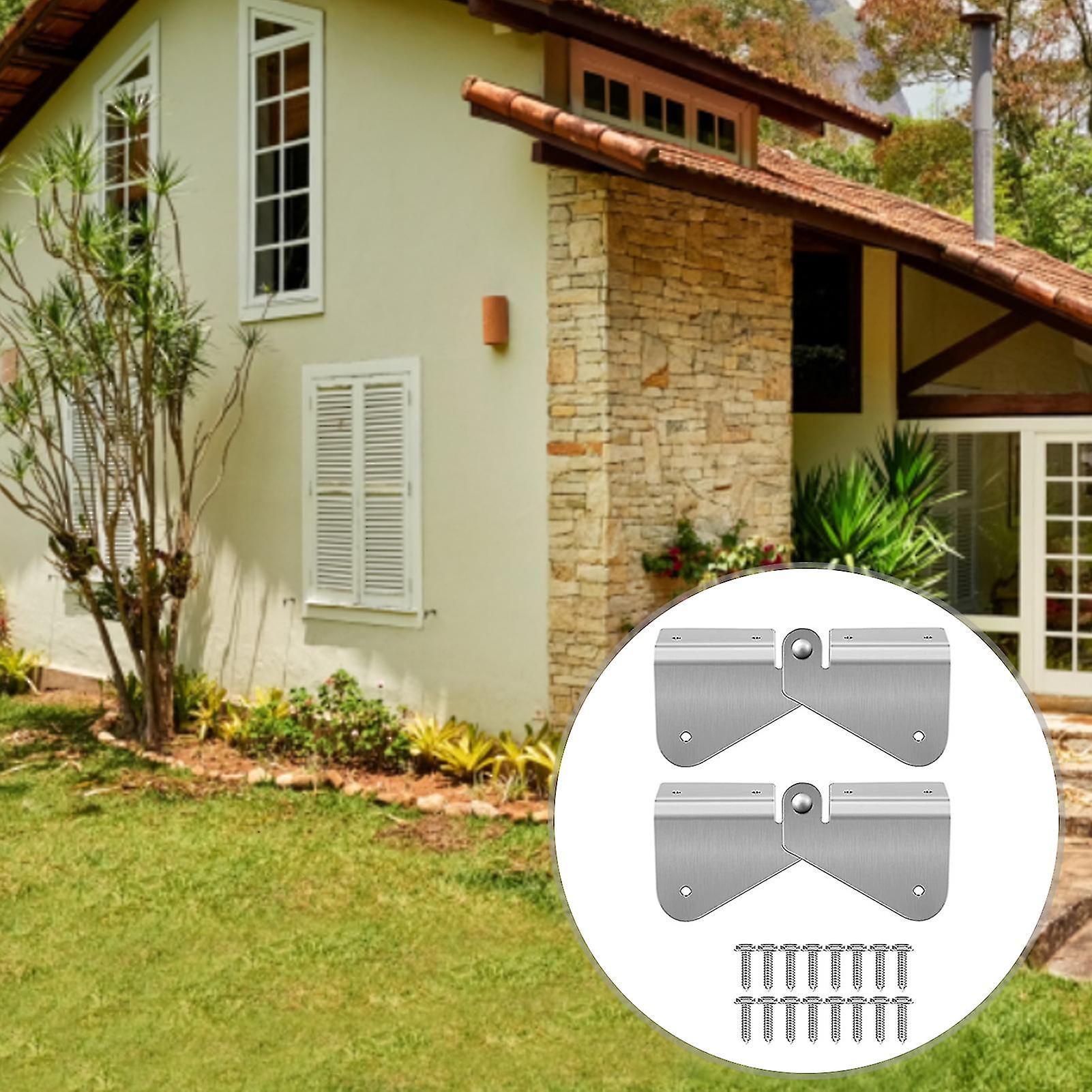 1 Set Gutter Extension Hinge Downspout Extension Flip-up Hinge Easy Diy ...