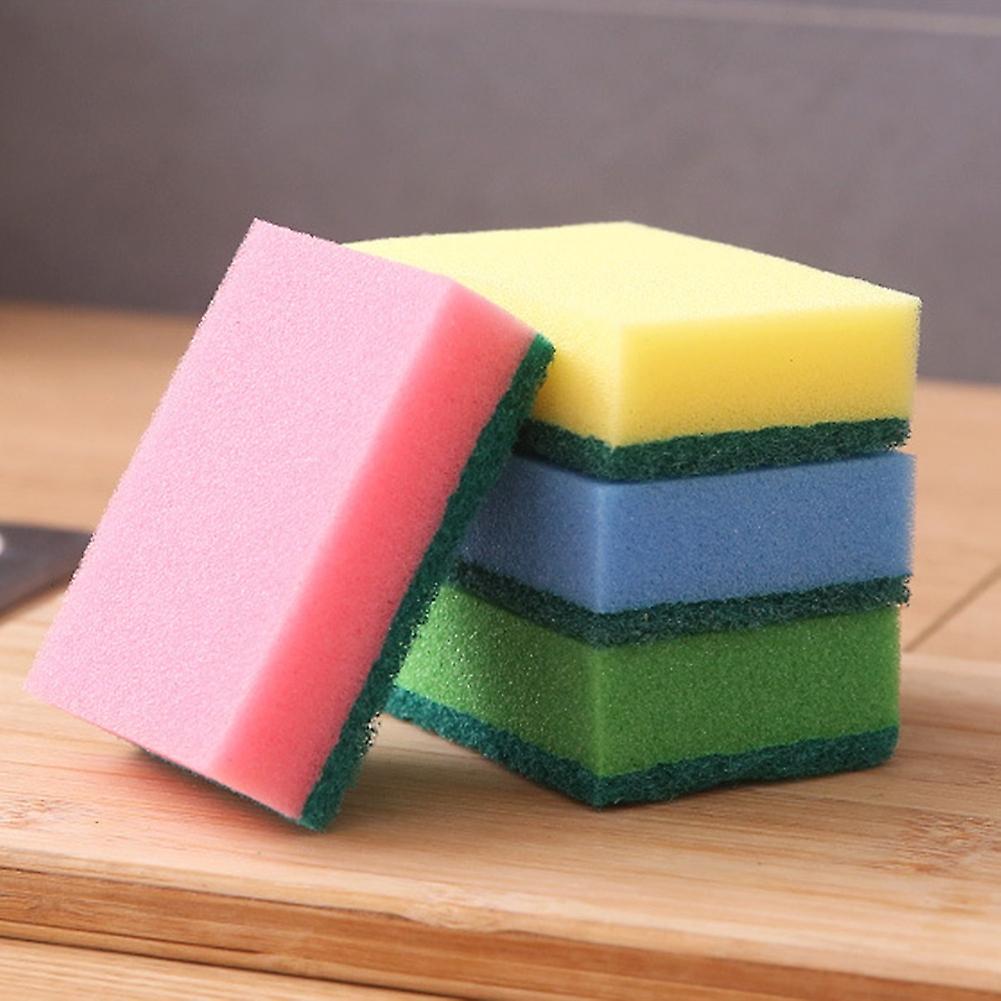 Dish Plate Washing Sponge Brush Scrubber Oil Dirt Rust Remover Kitchen ...