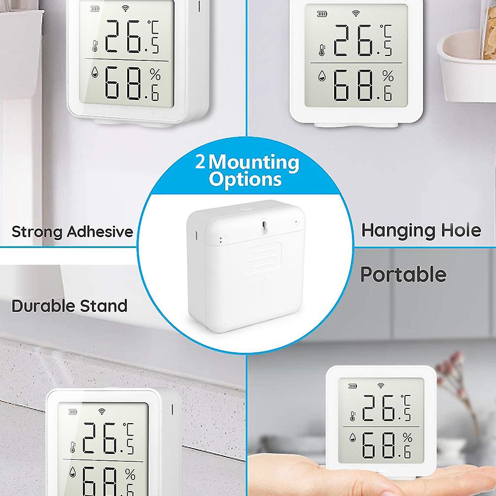 Wifi Hygrometer And Thermometer With Smart App Control For Indoor Outdoor Temperature And
