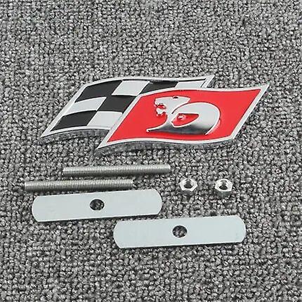 3D Metal Lion Flag Badge Grill Emblem Decoration Rear Trunk Stickers ...