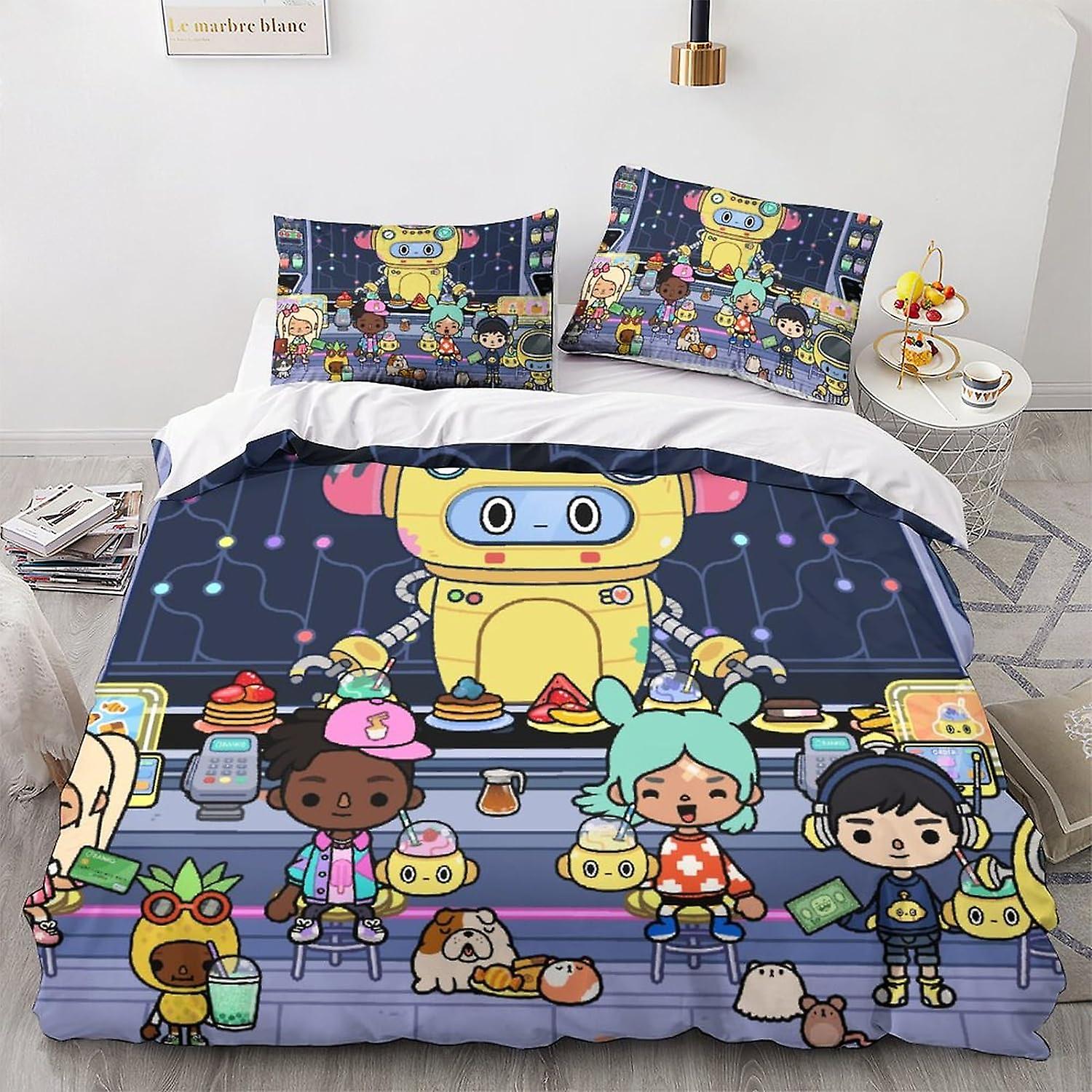 Entemah Toca Life World 3D Cover Set for Kids Boys Teens Duvet Cover, 3 ...