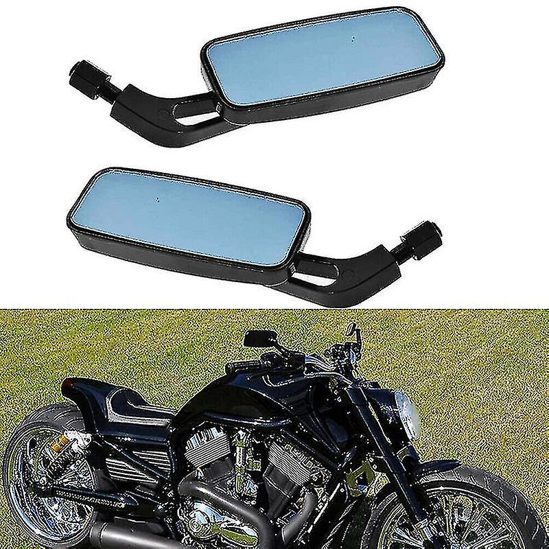 Motorcycle Rear View Mirrors Chrome/black For Harley Dyna Softail ...