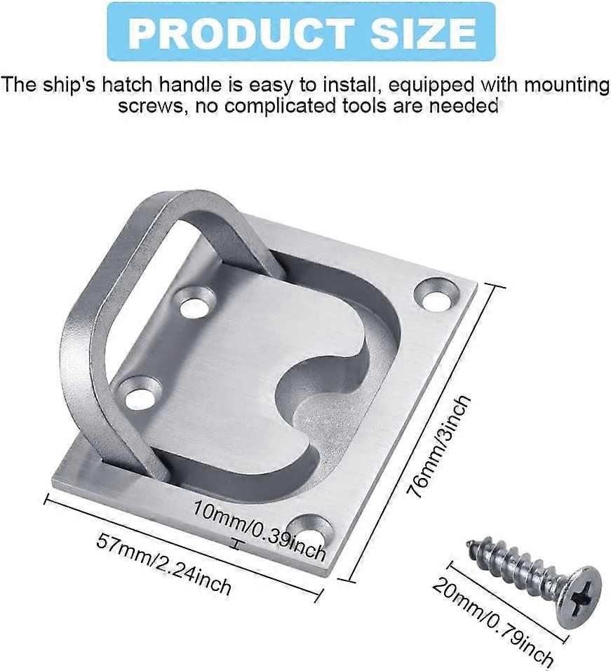 Recessed Drawer Handle Stainless Steel Marine Handle Recessed Hatch ...
