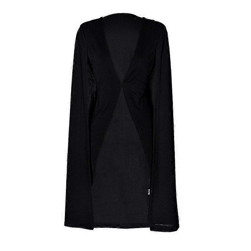 Women Casual Open Front Cape Cloak Trench Duster Coat Long | Fruugo UK