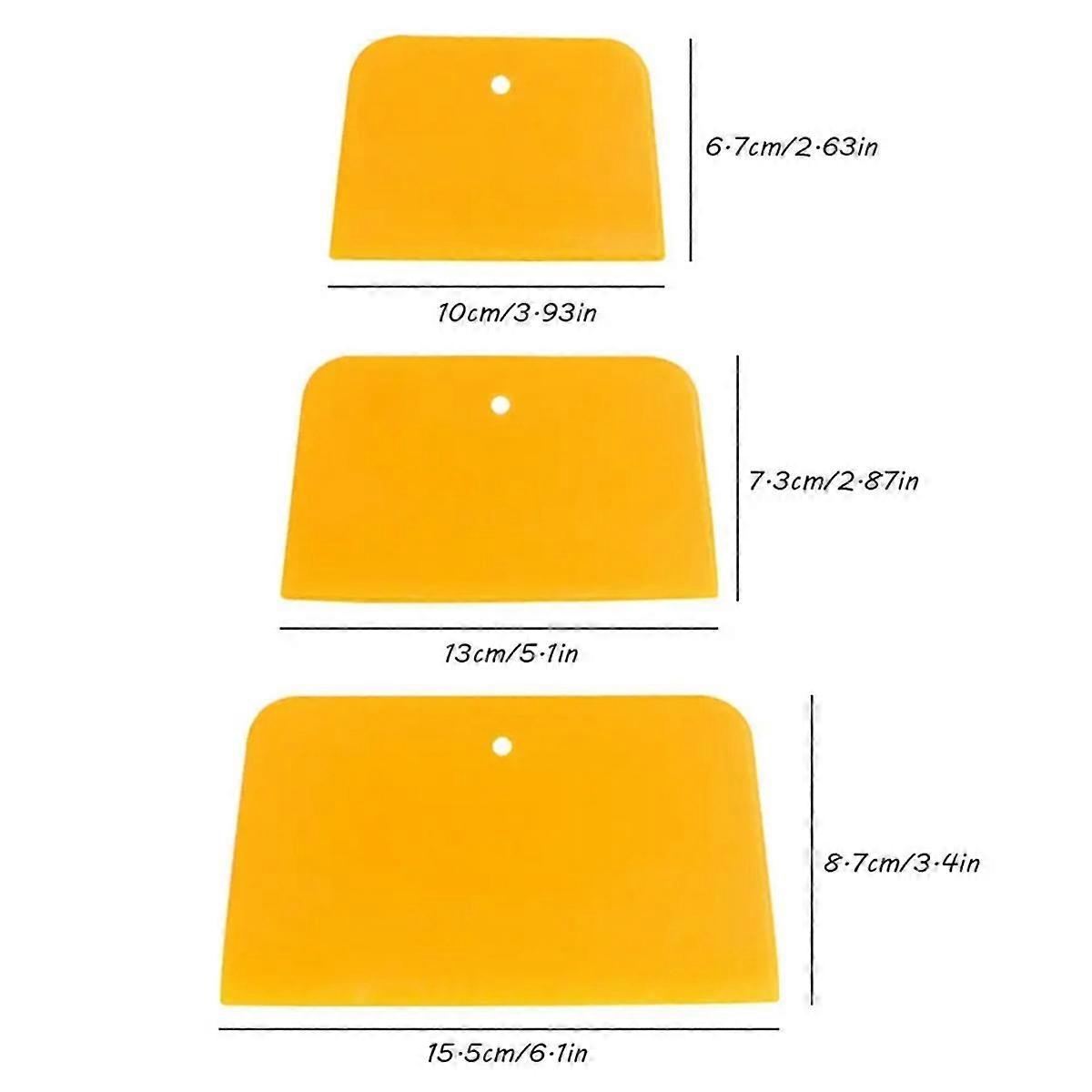 Body Filler Spreaders 3 Sizes Reusable Plastic Auto Body Spreader for ...