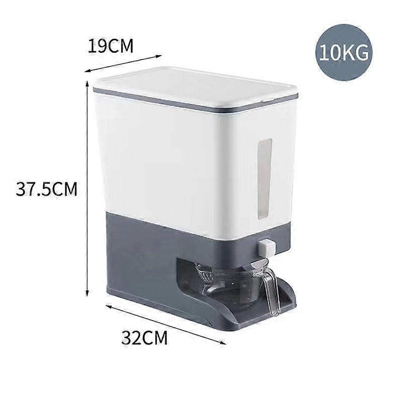Press-Type Rice Dispenser Sealed Grain Container Storage Household ...
