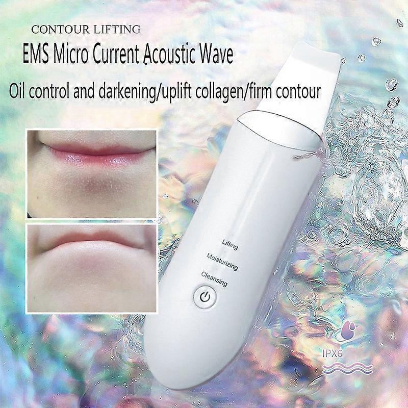 Ultrasonic Facial Skin Scrubber Beauty Machine Ion Deep Face Cleaning ...