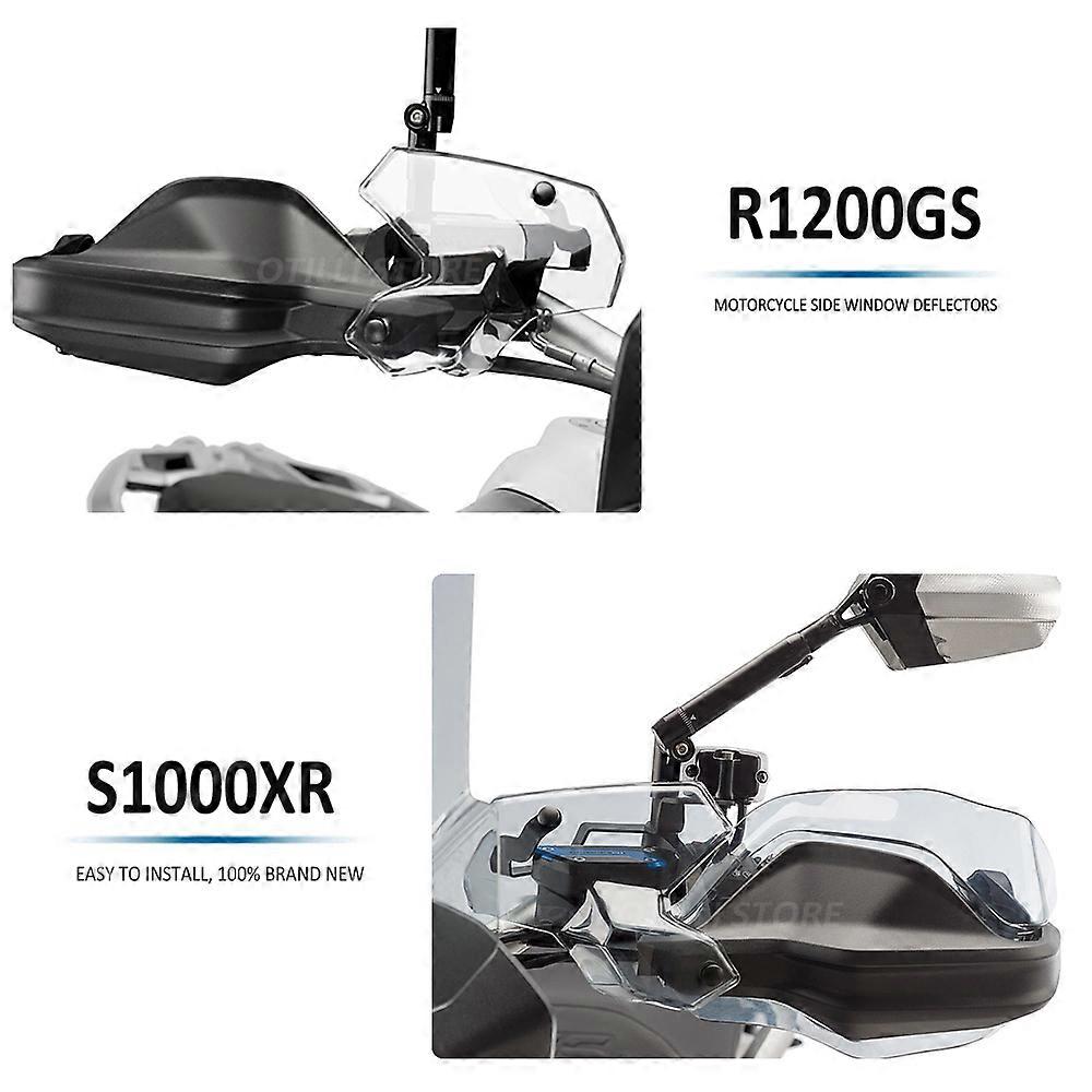 NEW Steering Wheel Handlebar Deflectors Wind Shield Screen Motorcycle ...