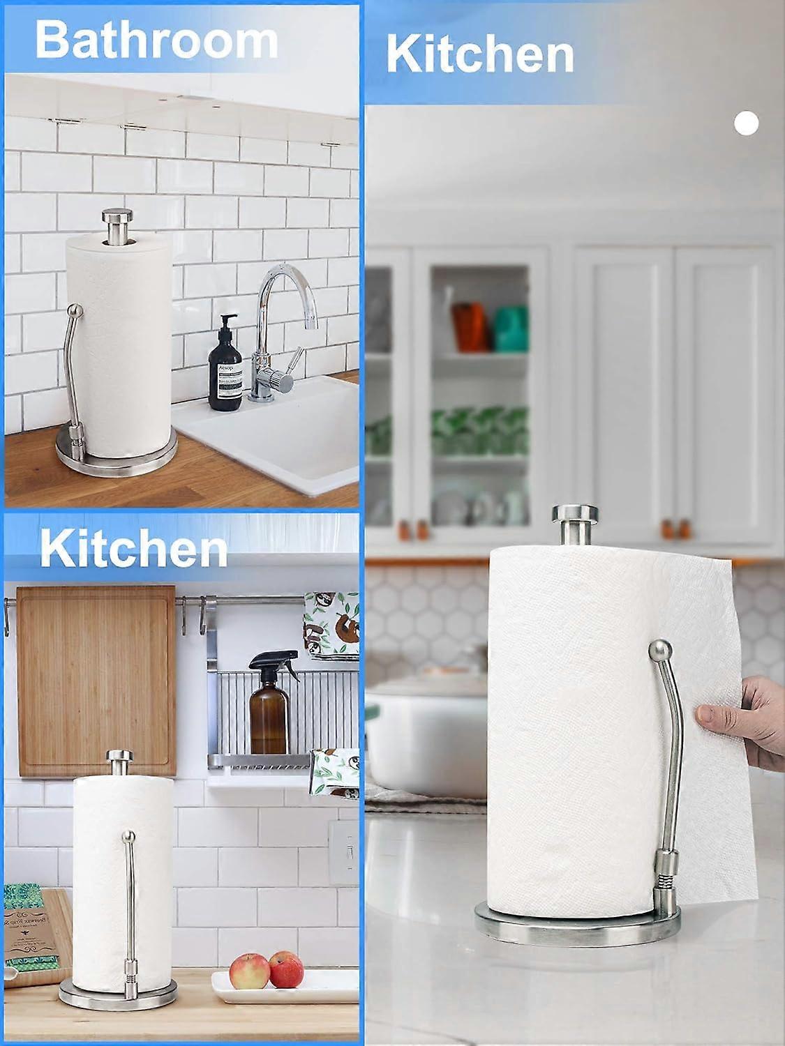 Upgraded Kitchen Roll Holder with Tension Arm [Delicate& Practical ...