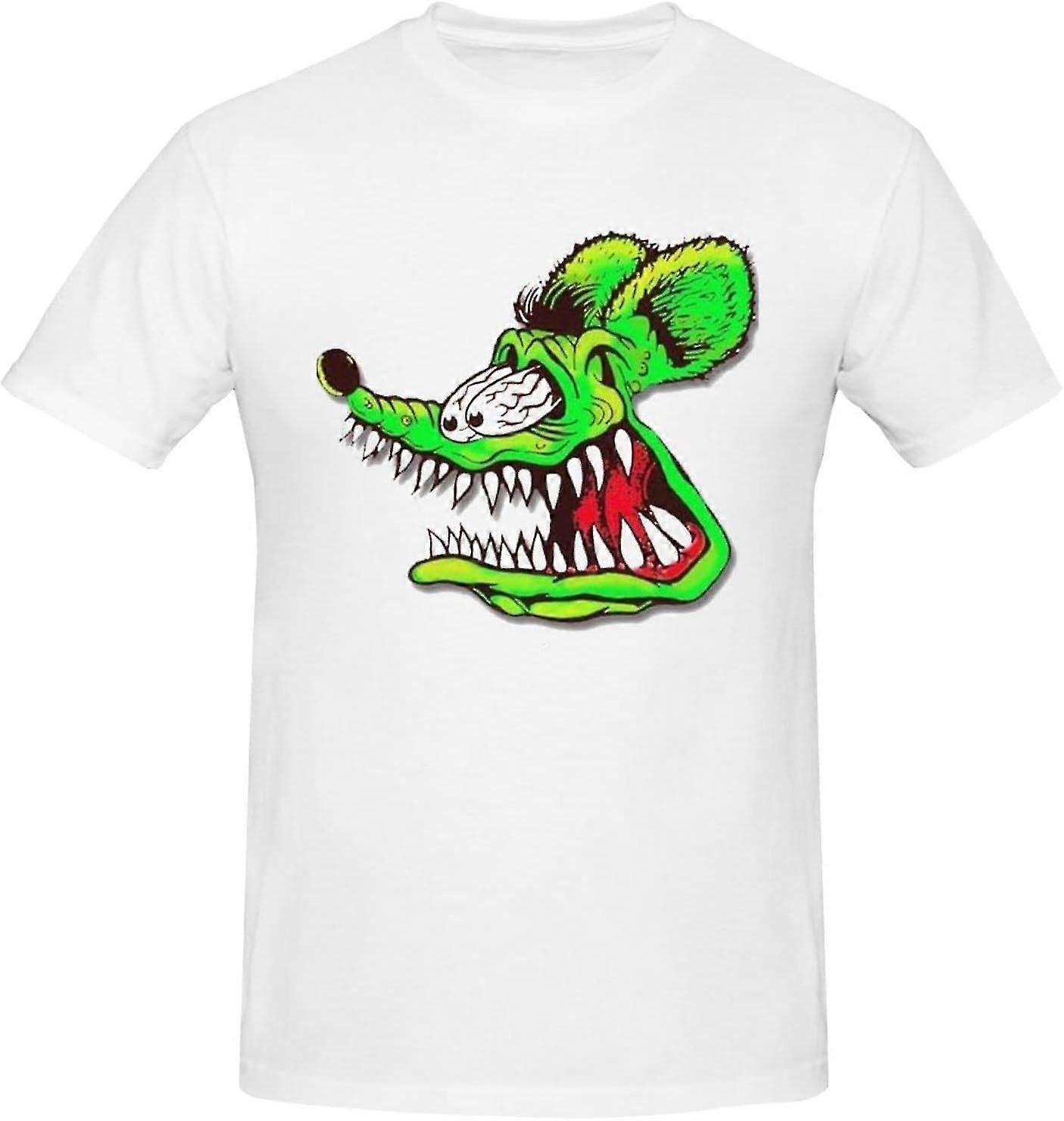 Rat Fink T-Shirt Ed Big Daddy Roth Logo Pinstriping Men's Black Tee24 ...