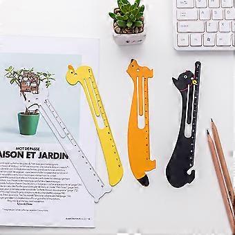 Metal Bookmark Ruler Cartoon Shape Adorable High Strength Not Easily ...