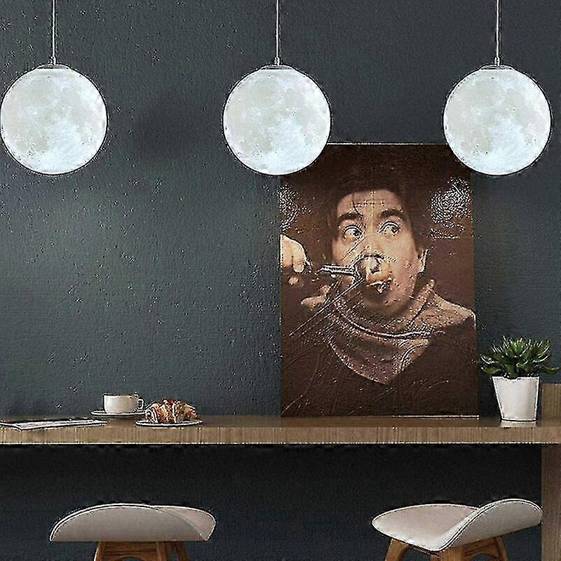 3D Moon Chandelier-Moon Ceiling Chandelier Moon Ceiling Light Planet ...
