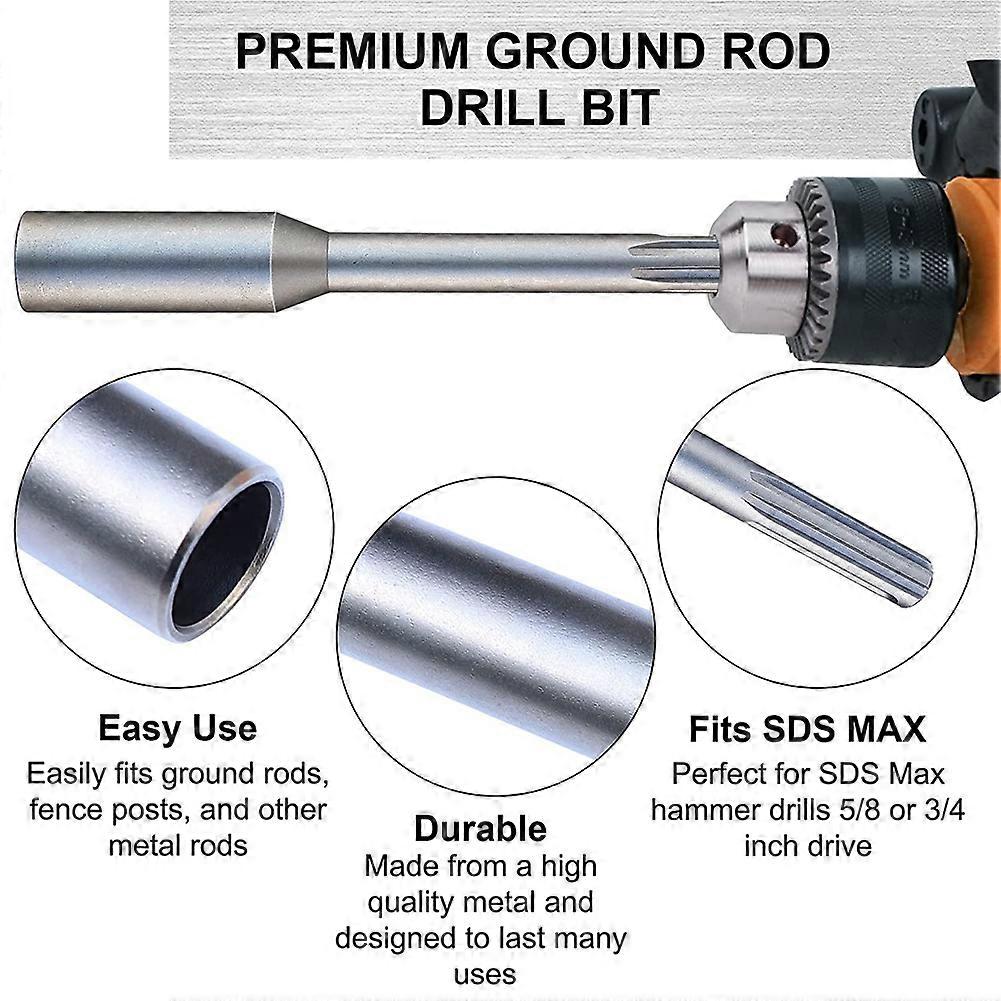 Ground Rod Driver for Driving Ground Rods Great for All SDS MAX Hammers ...
