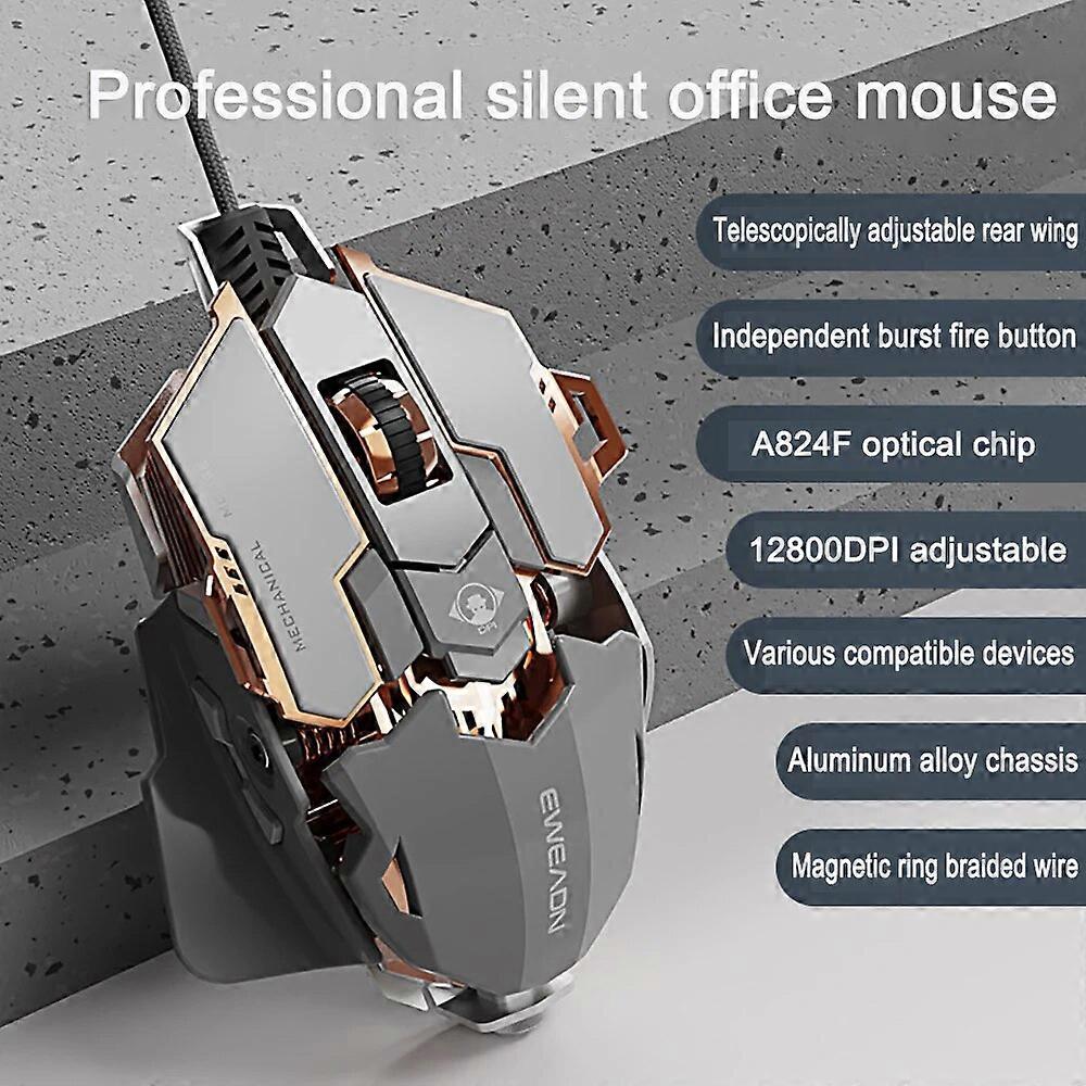 Ergonomic Wired Gaming Mouse LED 12800 DPI USB Computer Mouse Gamer RGB Mice MK500 200 Mause ...