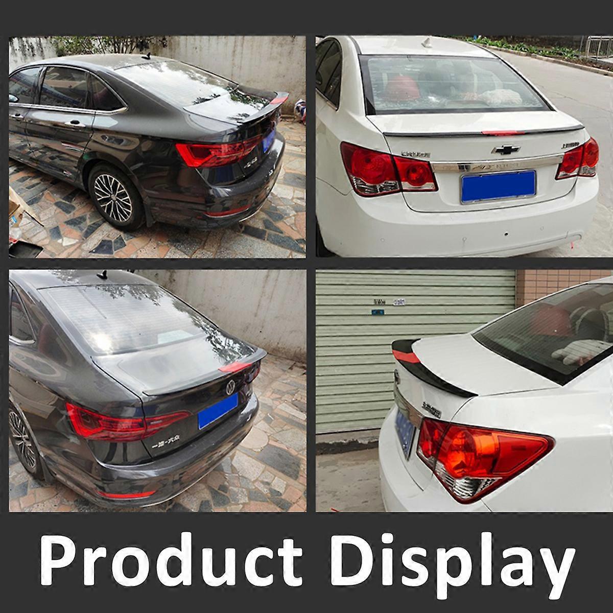 Adjustable Universal Car Rear Trunk Spoiler Lip ABS Spoiler Wing Trim ...