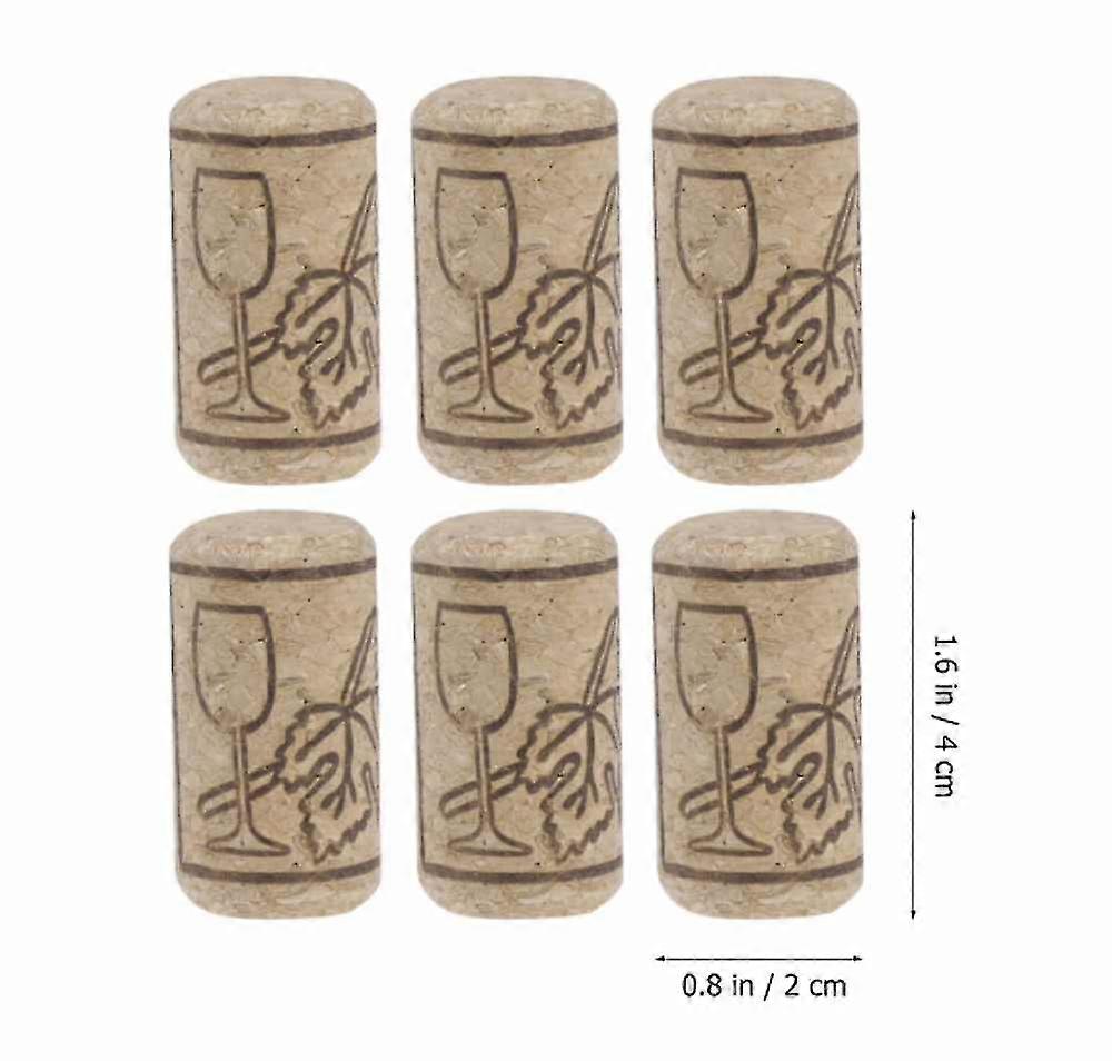 100pcs Reusable Creative Functional Portable Sealing Wine Cork Wine ...