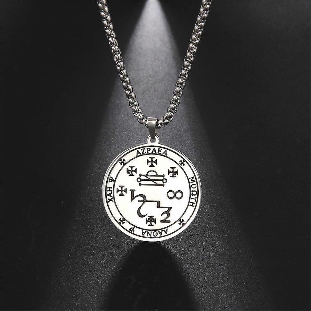 Fashion Archangel Azrael Seal Solomon Angel of Death Kabbalah Round ...