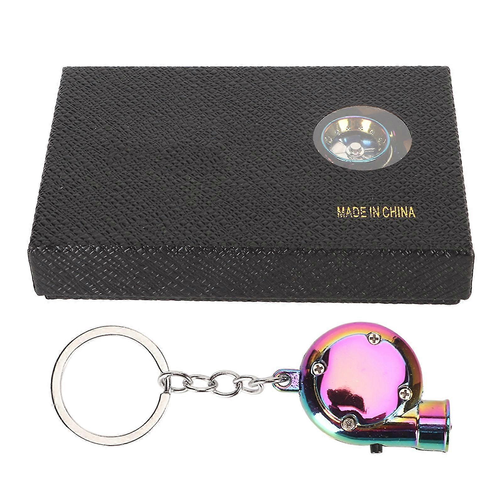 LED Turbo Keychain with Sound and Light Battery Powered Metal Electric ...