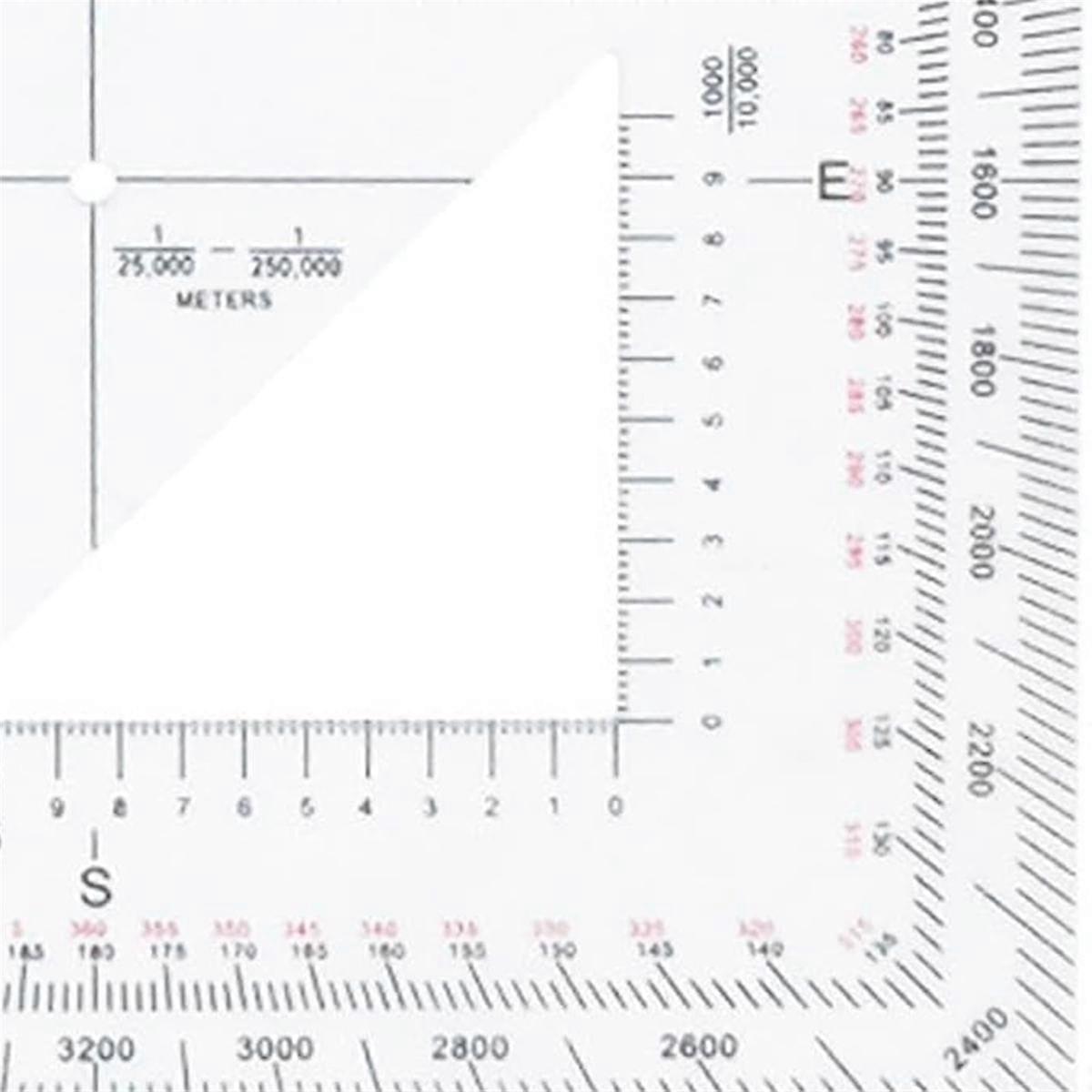 Coordinate Scale Practical Transparent Topographical Map Scale ...