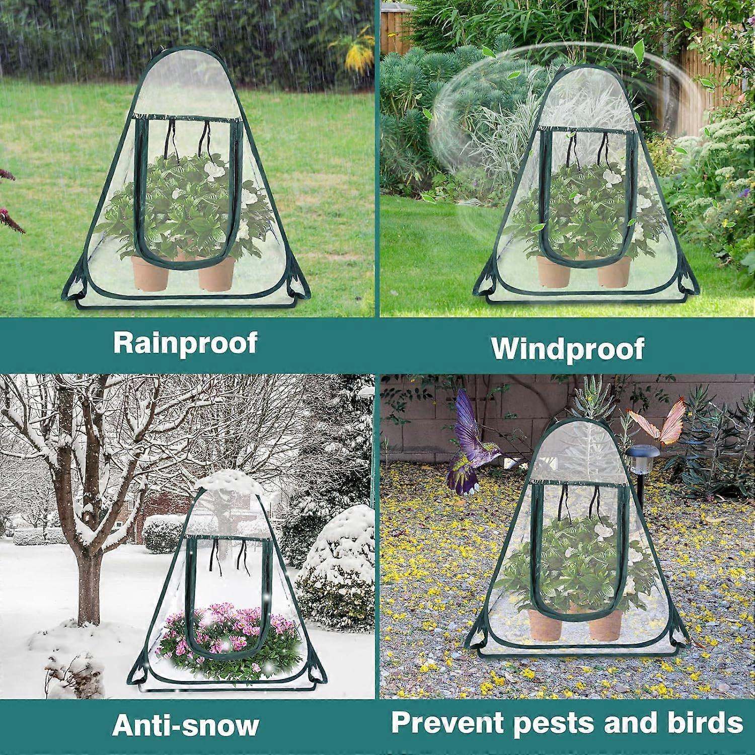 Mini Pop up Greenhouse, Balcony Garden Greenhouse, Mini Greenhouse Tent ...