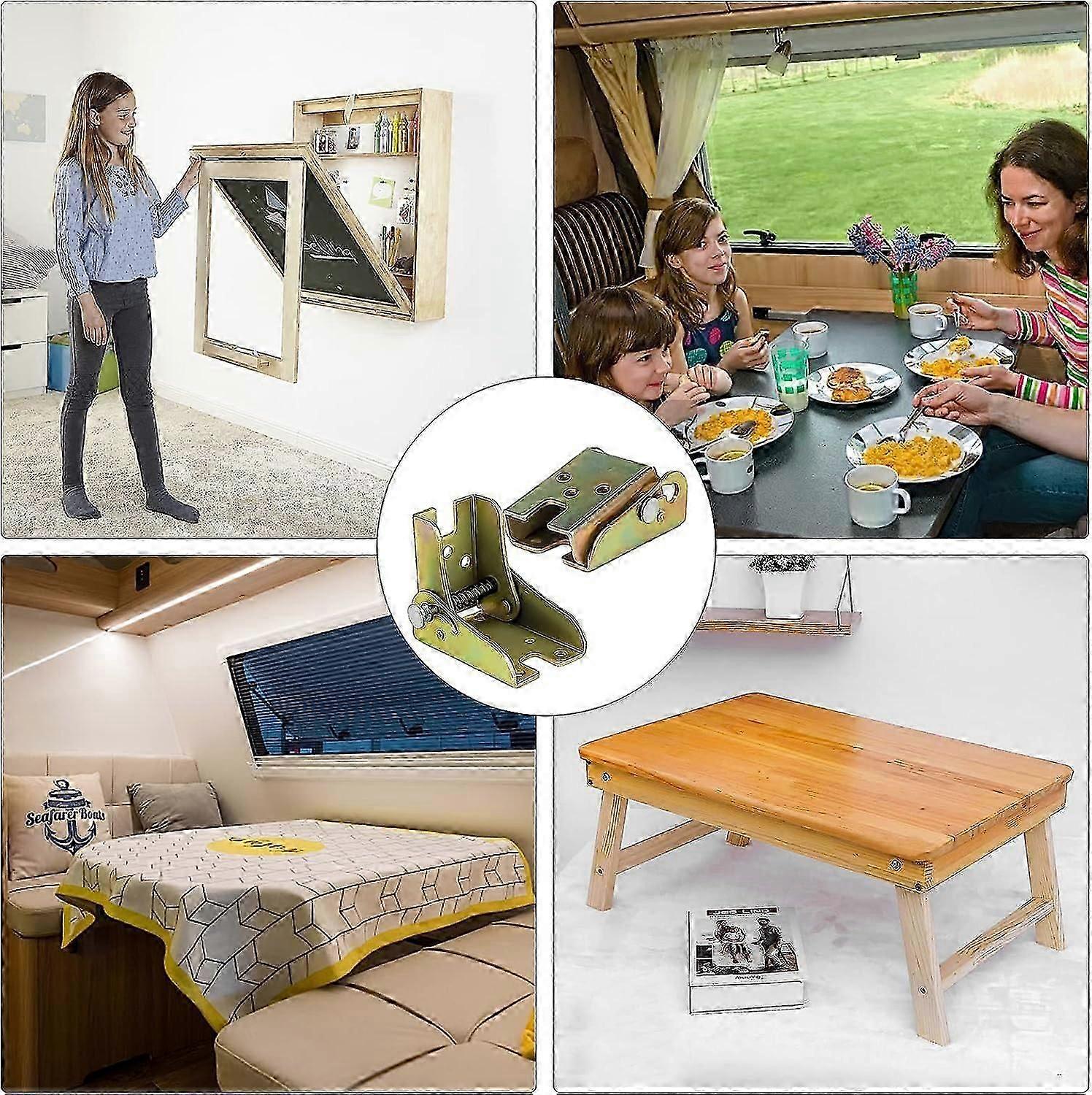 Folding Table Leg Parts Self-locking Hinges Leg and Gusset Accessories ...