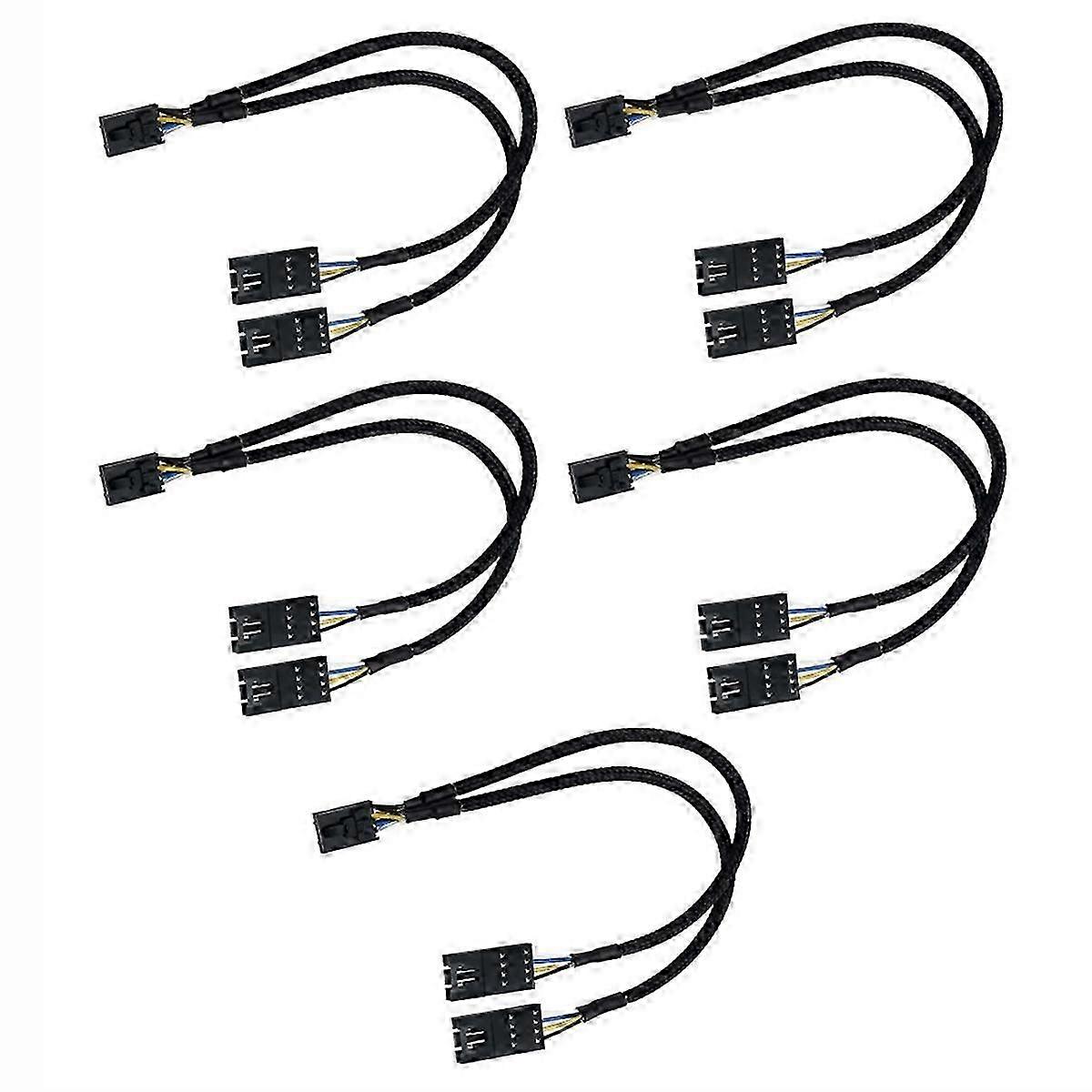 4 Pin Male to Female Fan RGB Splitter Cable for RGB HUB, Lighting Node ...