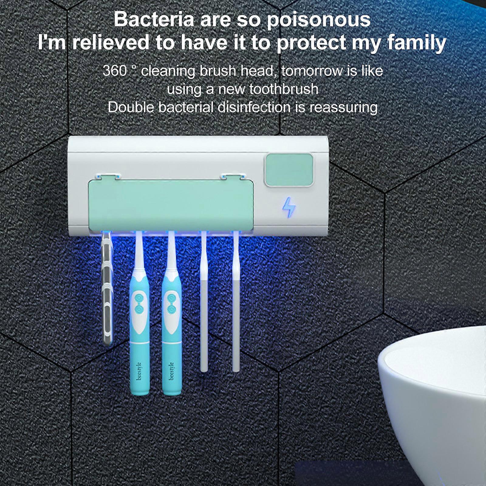 Toothbrush Sanitizer, Blue Ultraviolet Sterilization Technology ...
