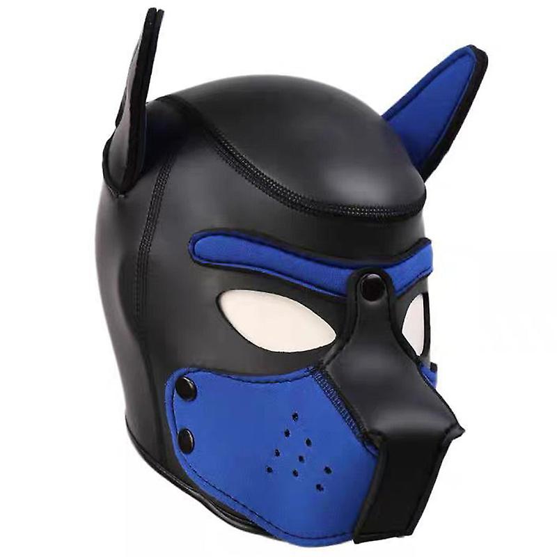 Dog Masque With Ears Soft Rubber Animal Dog Masks Full Head Puppy ...