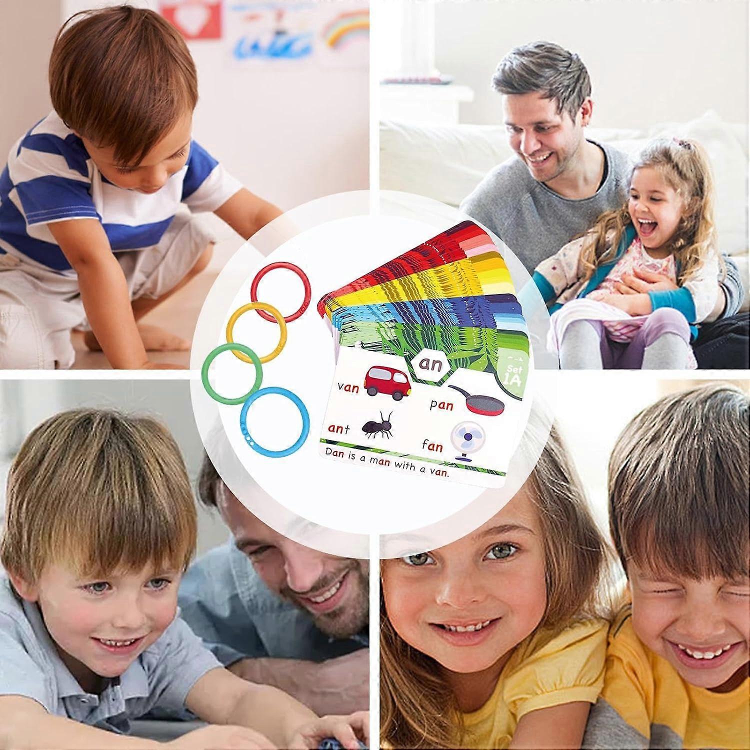 Phonics Flash Cards For Kids Sight Word Cards CVC Word Games Digraphs ...