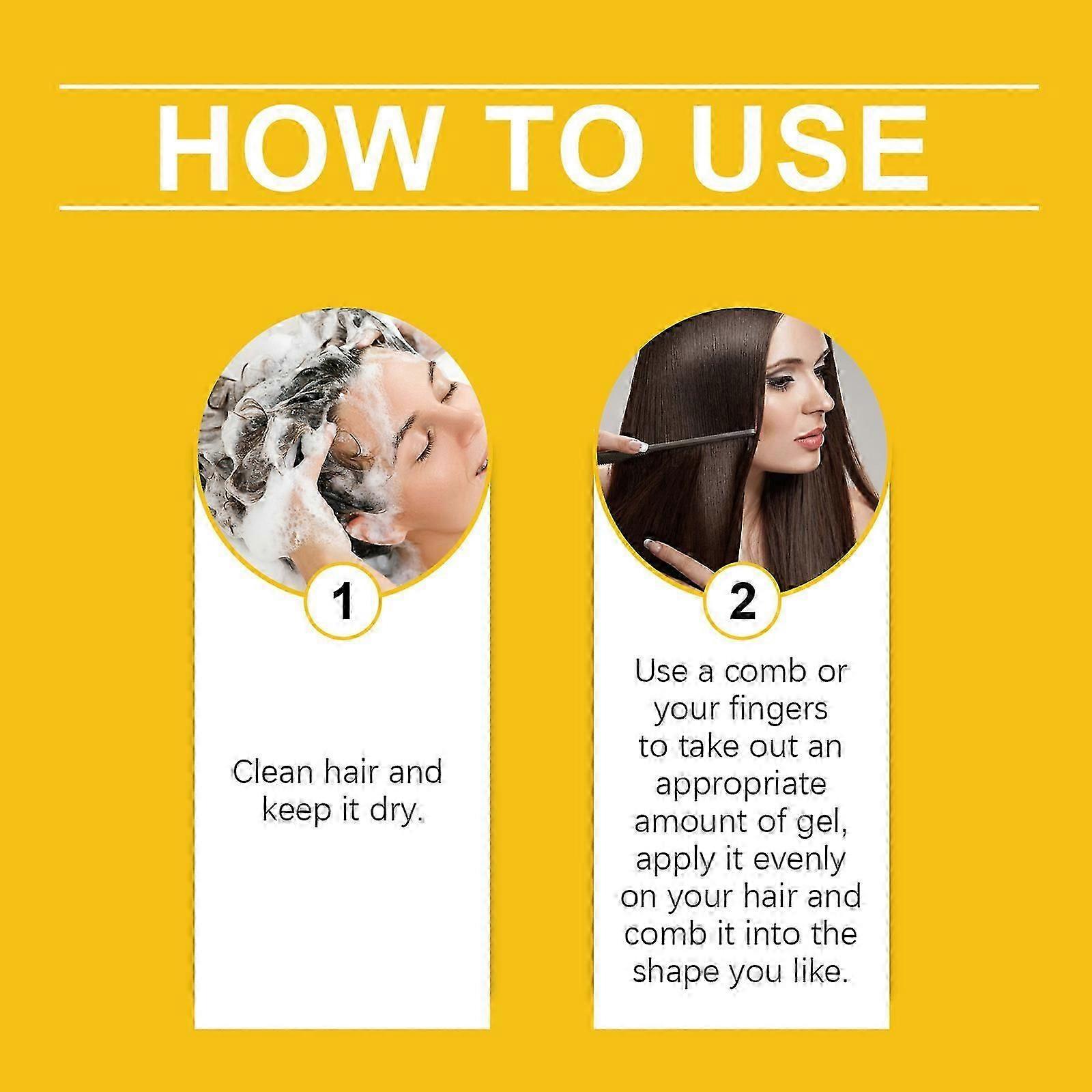 Yellow Mango Hair Styling Gel Natural Waxy Lanugo Hair Styling Gel With ...