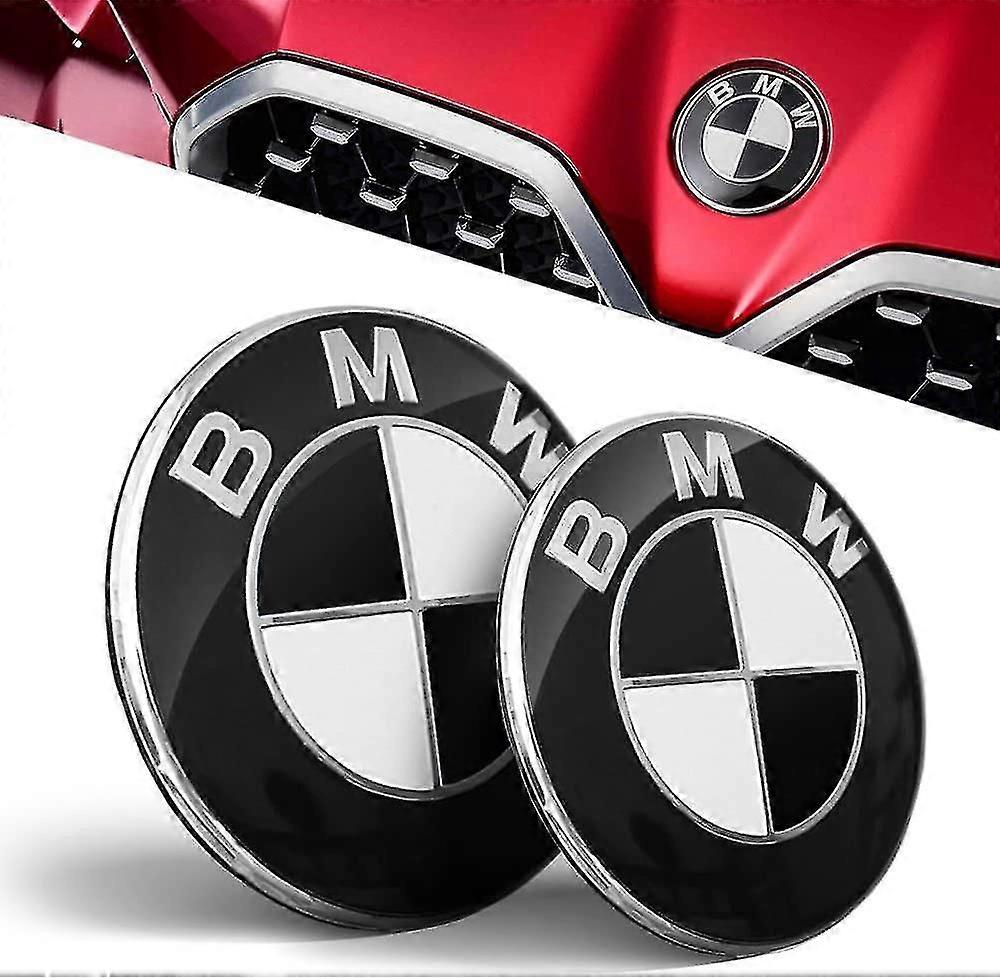 7pcs Black Emblems Hood And Trunk For All Models E30 E36 E46 E34 E39 E60 E65 E38 X3 X5 X6 3 4 5 ...
