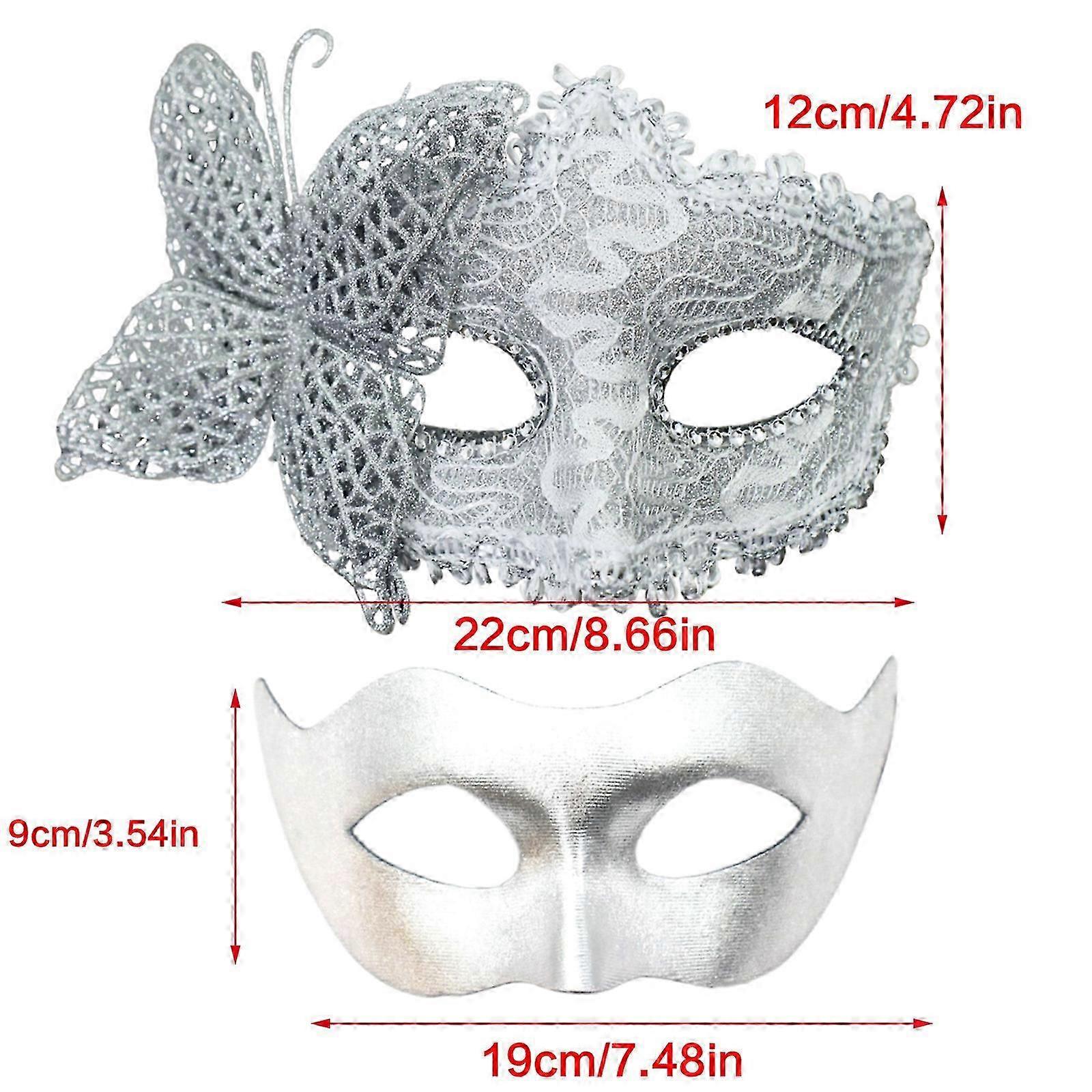 Couple Masquerade Eye Mask Half Face Masquerade Mask Masquerade Costume ...