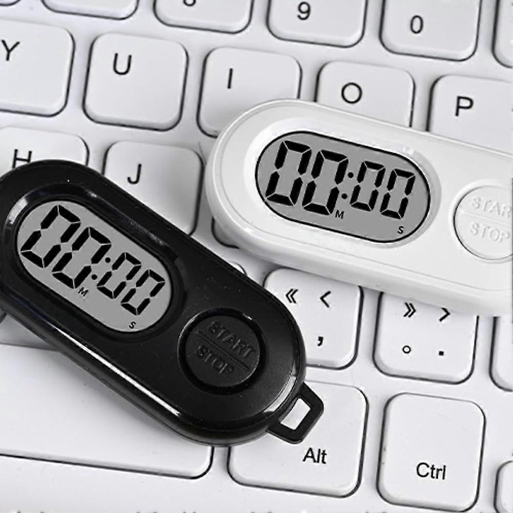 2pcs Keychain Stop Watch with LCD Screen Digital Countdown Timer Mini ...