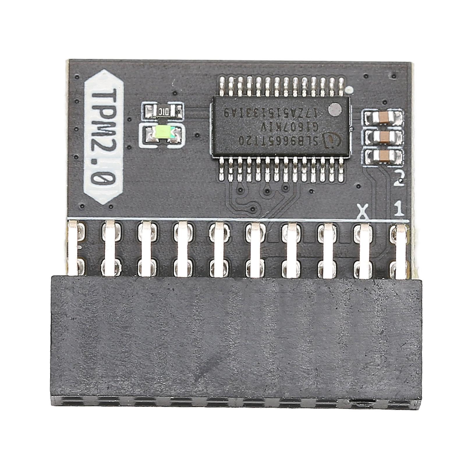 TPM 2.0 Encryption Security Module 20pin Strong Encryption TPM Processor Black TPM Module System ...