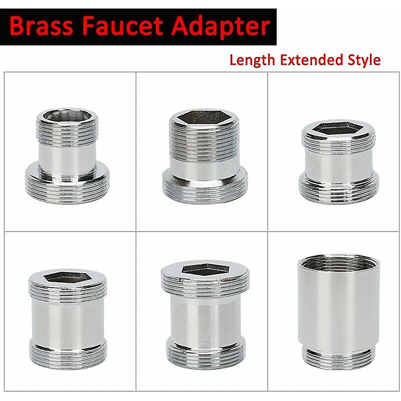 BXSB 2 Pack Brass Faucet Adapter 22mm NPT Male Thread Faucet Aerator ...