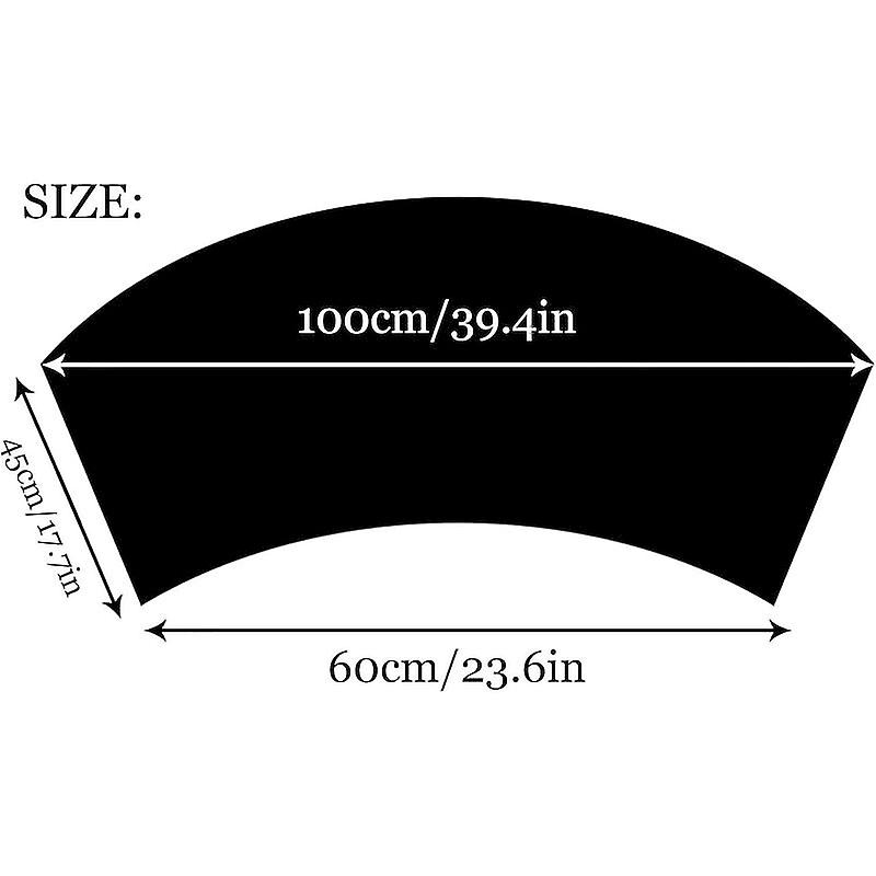 Corner Shower Mat, Scalloped Round Shower Mat, Quarter Round Microfiber ...