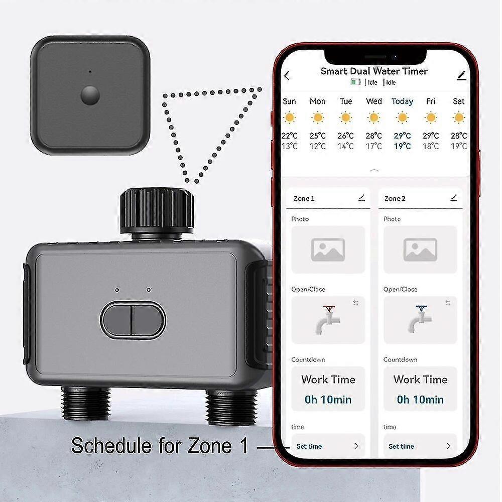 Excellent Smart 2 Outlet Wifi Bluetooth-compatible Watering System ...