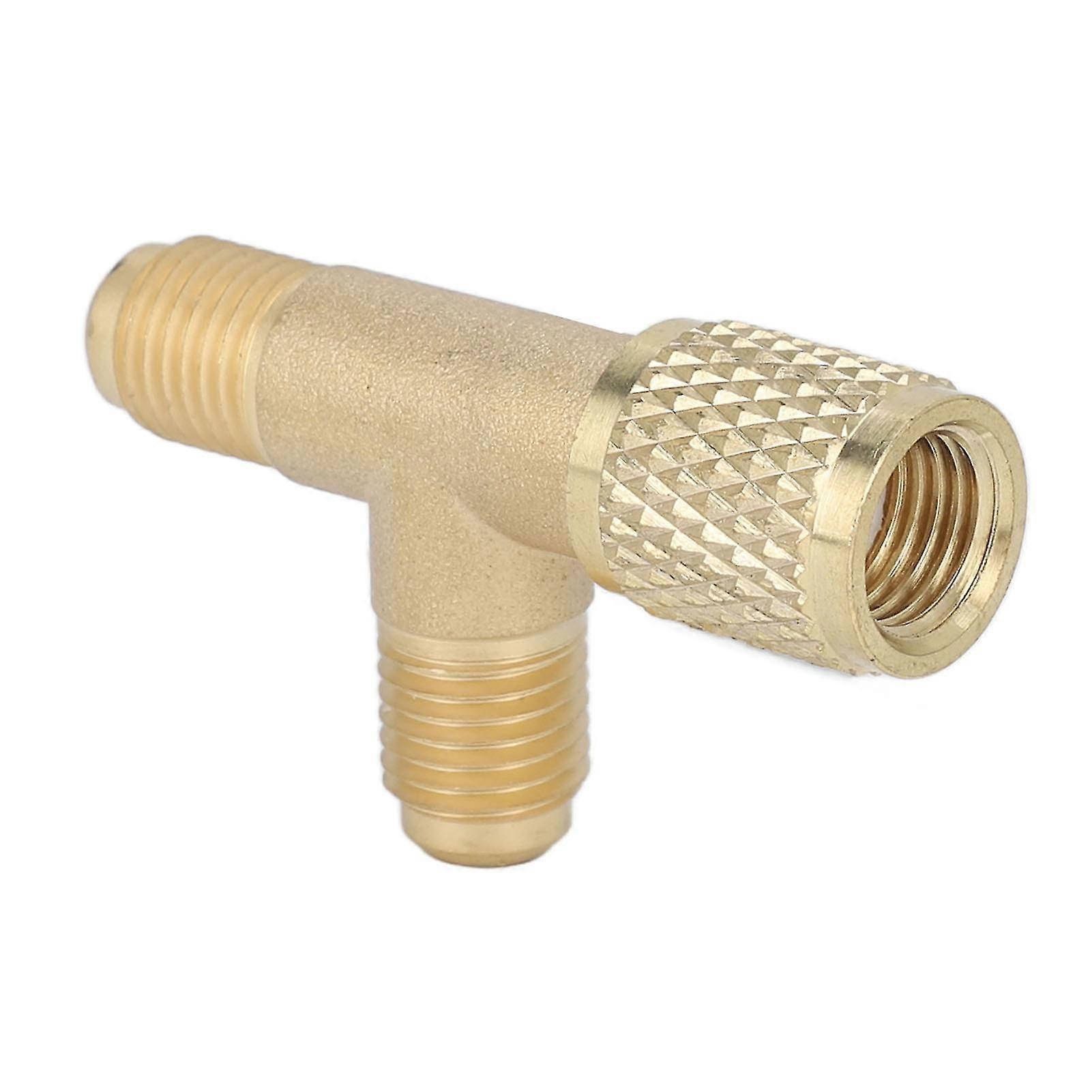 Refrigerant Tee Adapter,quick Coupler Tee Adapter Valve Core Tee ...
