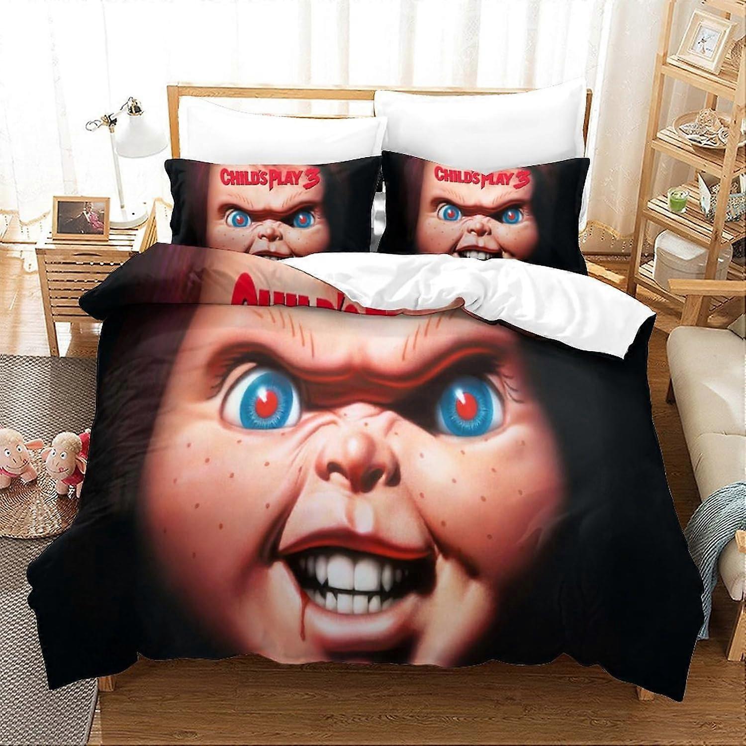 3 Pcs Chucky Doll Bedding Duvet Cover Children's Bedding Set 3D Print ...