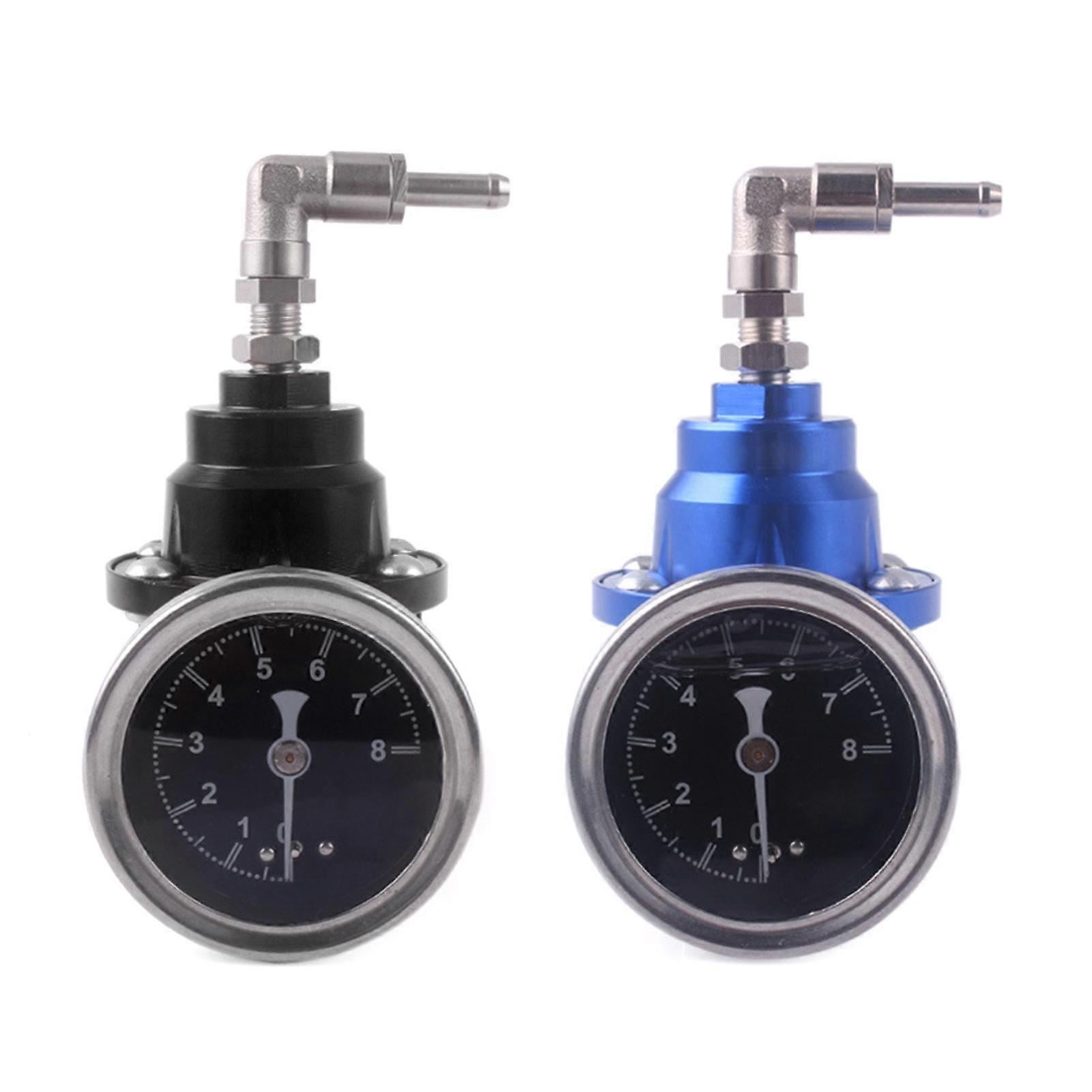Universal Auto Fuel Pressure Regulator Supercharger With Gauge Kit ...
