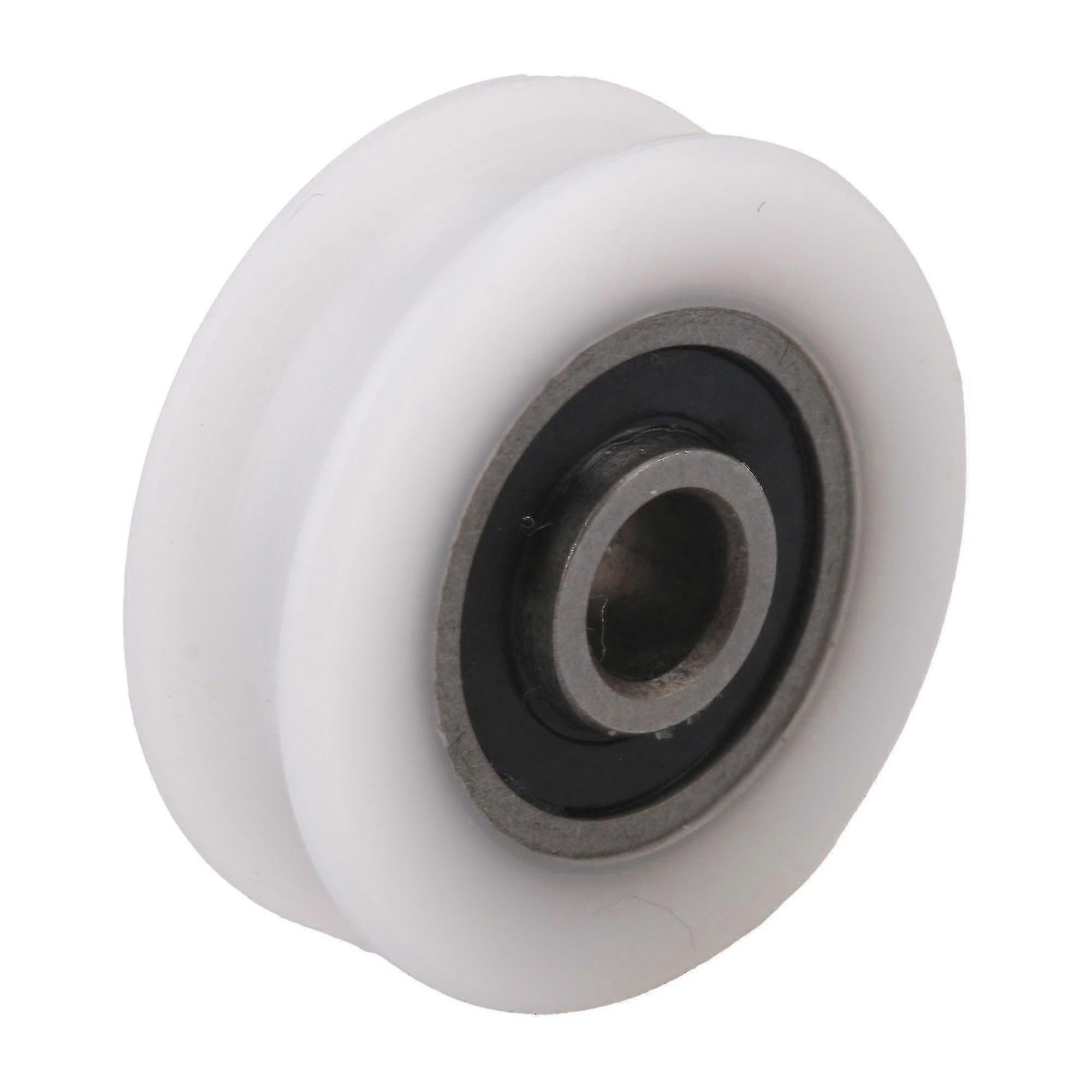 4pcs White U-groove Nylon Pulley Wheel - Inner Diameter 4mm - For ...