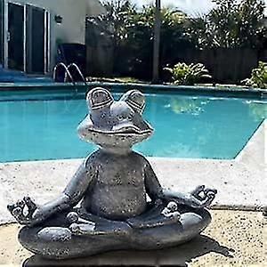 Ghyt Meditation Zen Yoga Frog Statue Garden Statue - Gave, juledekoration, indendørs / udendørs ...