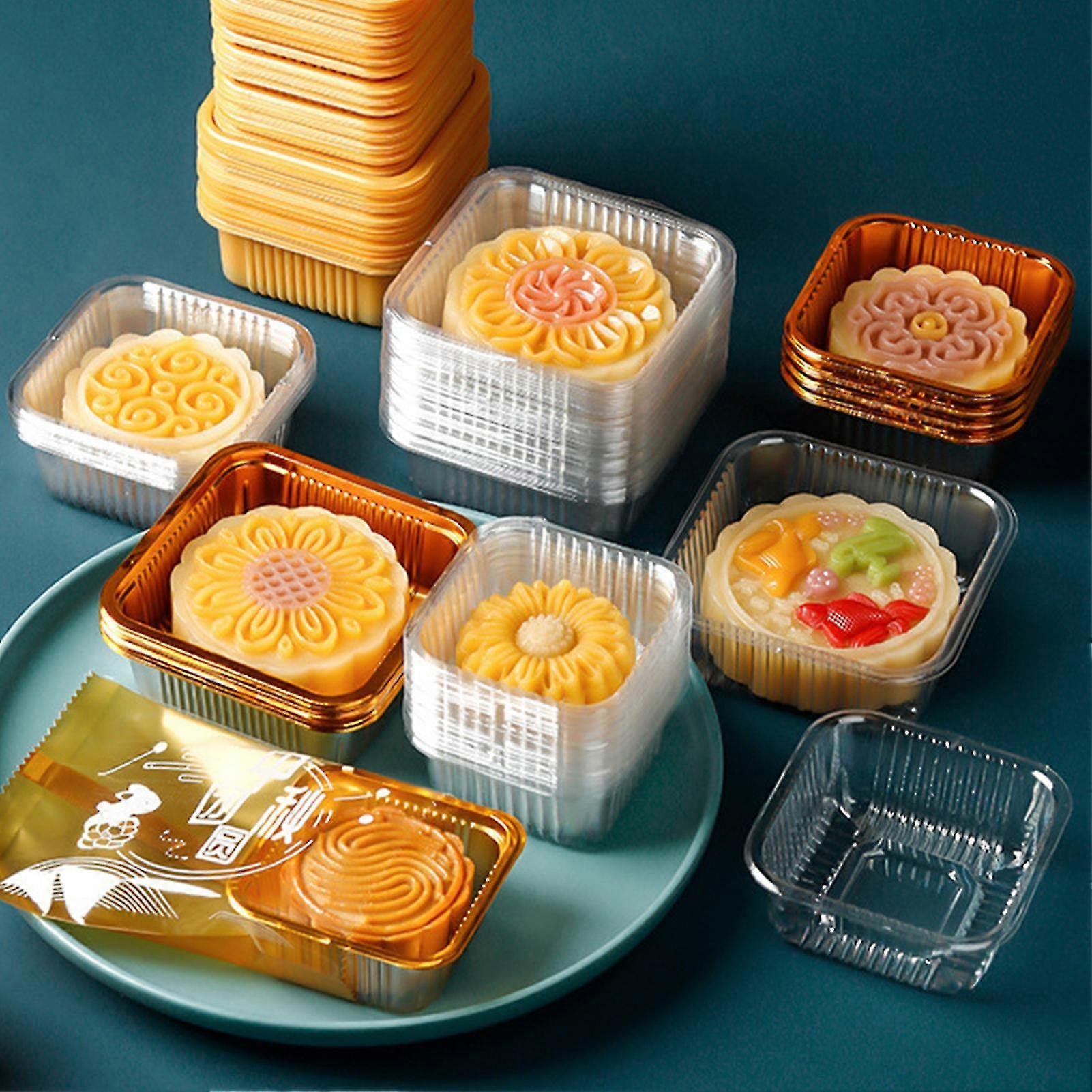 100pcs Various Sizes Food Grade Moon Cake Trays Waterproof Thick ...