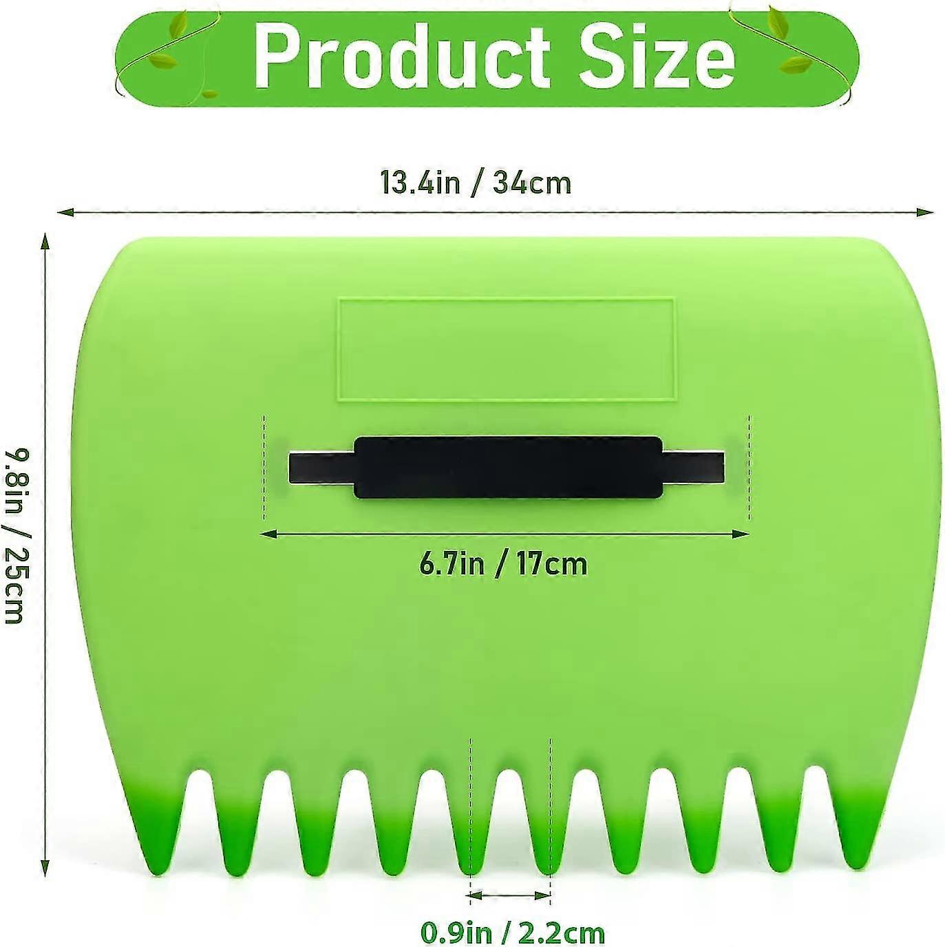 Leaf Scoops Hand Rakes For Garden And Yard, Green Leaves Grabber ...