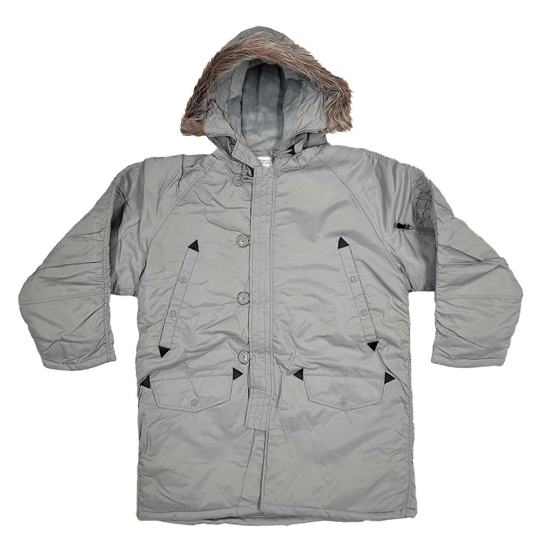 Army Military N3B Snorkel Bomber Flight Jacket | Fruugo UK