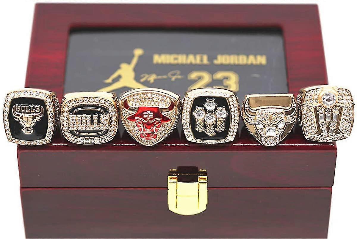 Basketball Chia'go Championship Replica Bull Championship Ring Set ...