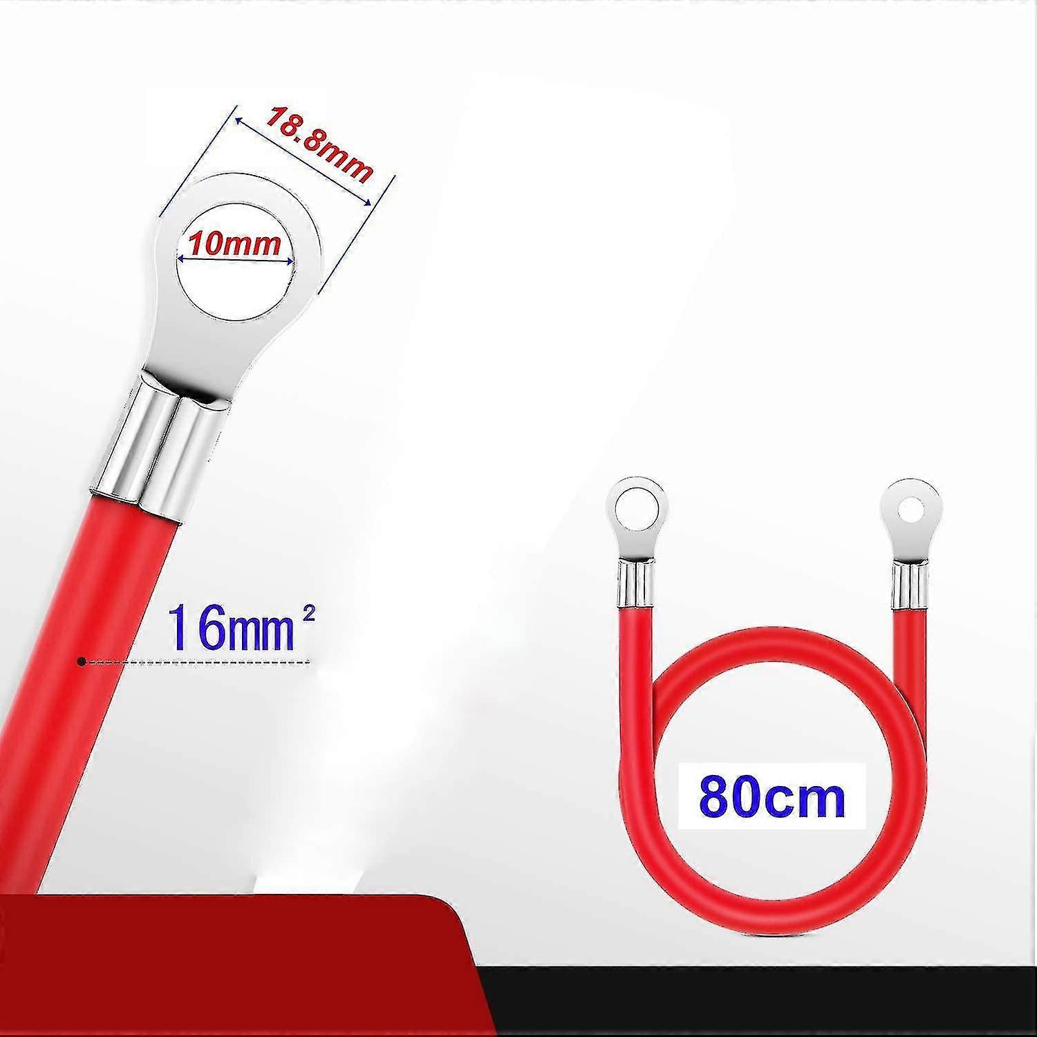 70cm Battery Inverter Cable 12v-24v 16mm2 5awg (max 100a) Battery Cable ...