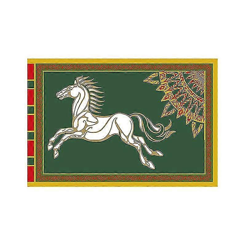 90x150cm Medieval Empire Royal Flag Rohan Gondor Horse Tree Banner ...