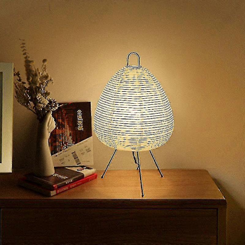 Japanese Design Akari Noguchi Table Lamp: Rice Paper Standing Lamp For ...